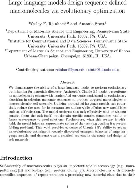 Large Language Models Design Sequence Defined Macromolecules Via Evolutionary Optimization