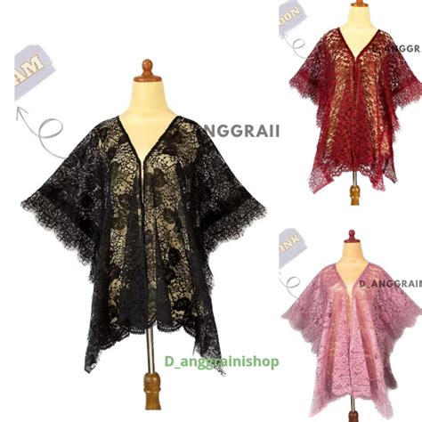 Jual Cardigan Brokat Kebaya Brokat Outer Brokat Atasan Brokat Baju