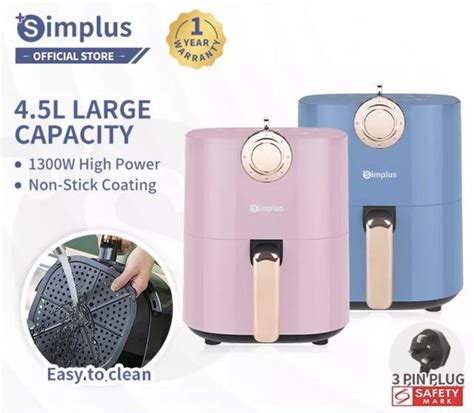 Brand New Simplus 4 5l Airfryer Pink Tv And Home Appliances Kitchen Appliances Ovens And Toasters