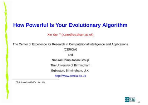 Pdf How Powerful Is Your Evolutionary Algorithm Dokumen Tips