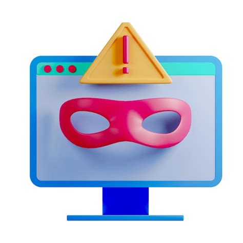 Premium Psd A Computer Screen With A Mask On It And A Red Mask On It