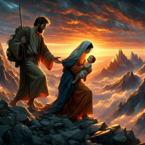 Fleeing To Egypt Jesus Mary And Joseph Jesus Pictures Jesus Christ