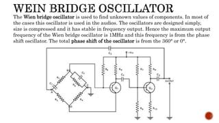 Different Types Of Oscillator And Its Application Pptx