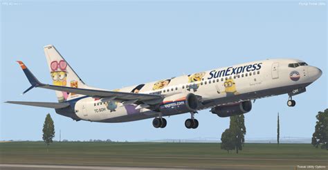 Sunexpress Minions Tc Soh Zibo 737 800 [3 31 ] Aircraft Skins