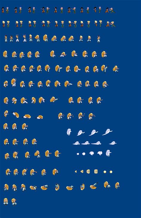 Gotenks Ssj3 Sprite Sheet By Benjamin1579 On Deviantart