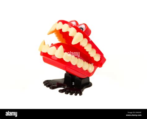 Toy Chattering Laughing Teeth Clockwork Cut Out Stock Images And Pictures Alamy