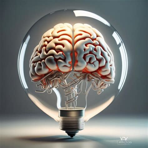 Premium AI Image D Brain Inside Of Transparent Light Bulb A Brain Inside A Light Bulb Perfect