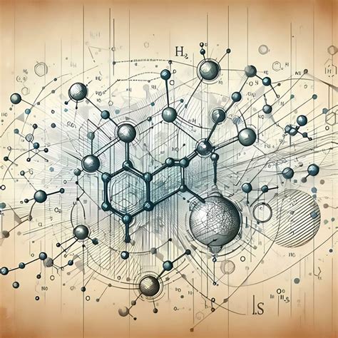 Chemical Bonds Between Atoms Forming A Molecule Stock Illustration