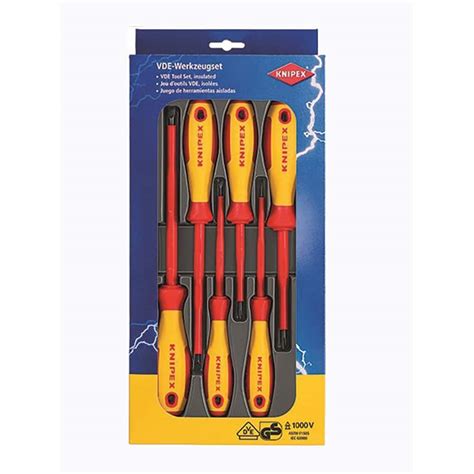 Knipex® 002012v02 Slim Screwdriver Set 1000v Insulated 6 Piece