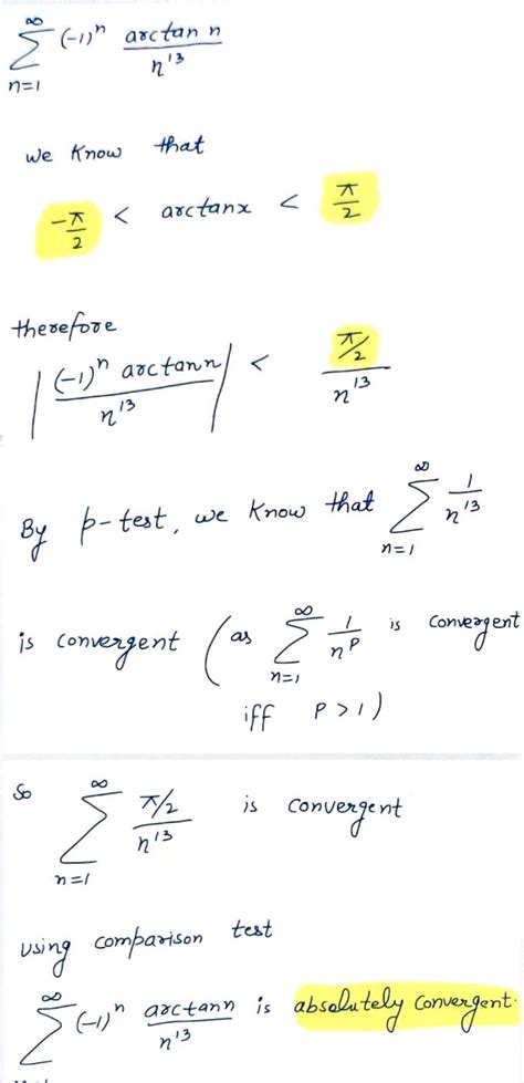 Solved Tutorial Exercise Determine Whether The Series Is Absolutely