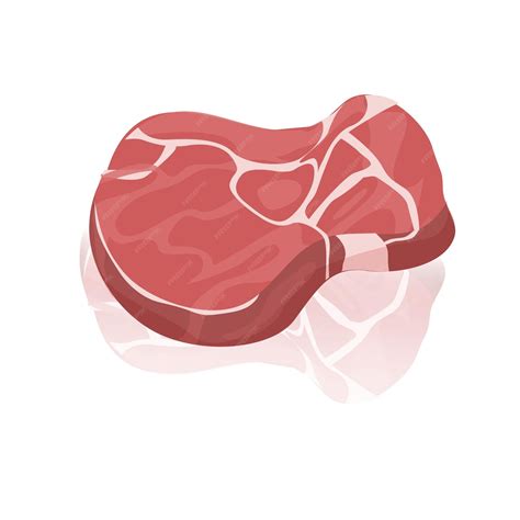 Premium Vector Cow Meat Beef Vector Product Element Slice