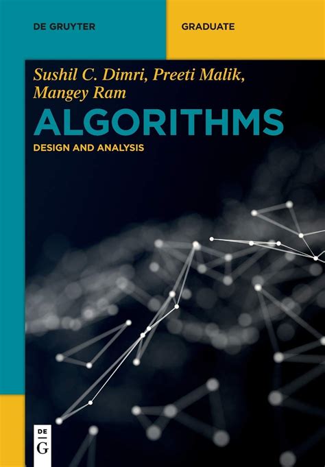 Algorithms Design And Analysis De Gruyter Textbook Dimri Sushil C Malik Preeti Ram