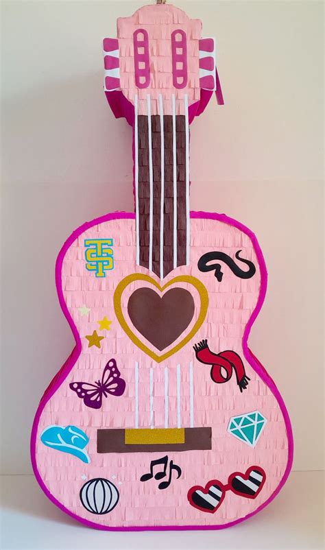 Taylor Swift Guitar Piñata Valentine Card Box Taylor Swift Birthday