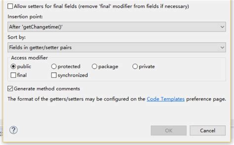 Get Set方法生成注释generate Getters And Setters注释 Csdn博客