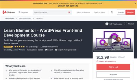 5 best elementor courses classes and tutorials online