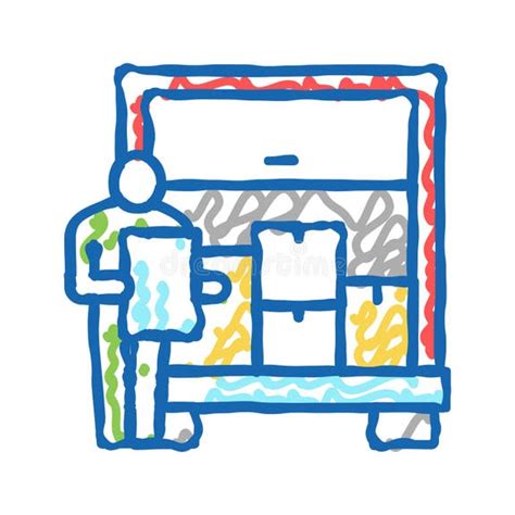 Delivering Service Procurement Icon Doodle Illustration Stock Illustration Illustration Of