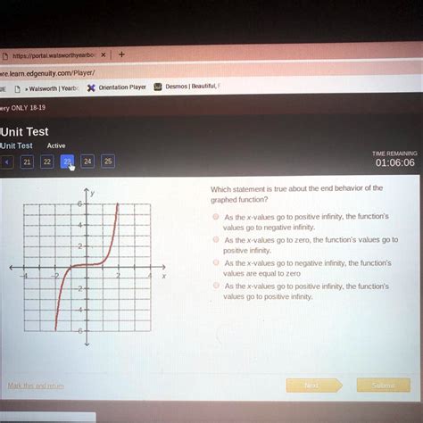 [get answer] which statement is true about the end behavior of the