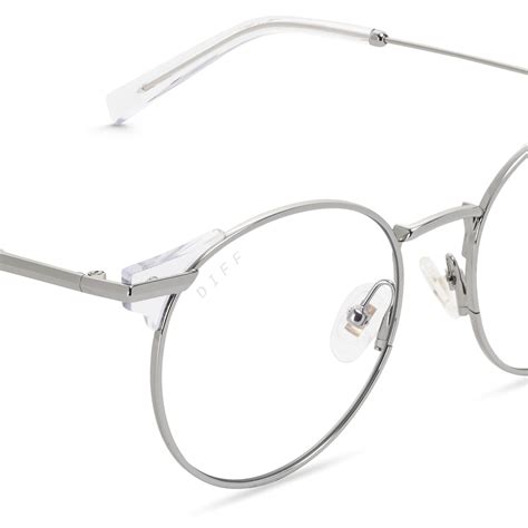 Summit Silver Clear Glasses Diff Eyewear