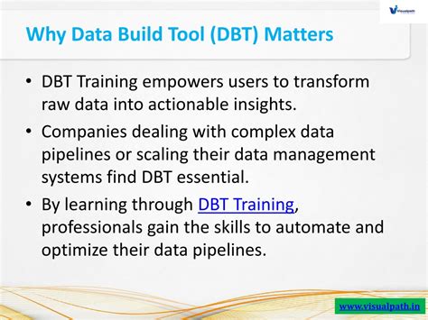 Ppt Top Data Build Tool Training Dbt Training Powerpoint