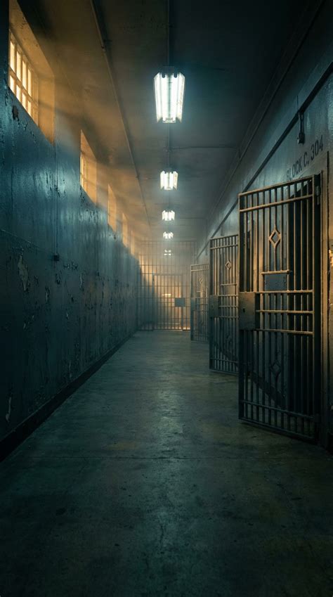 Free Dramatic Prison Hallway Image Prison Corridor Hallway
