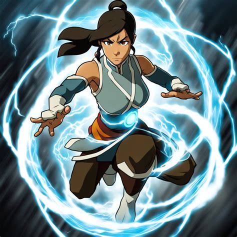 Korra Is Lightning Bending By Hypermewtwo On Deviantart