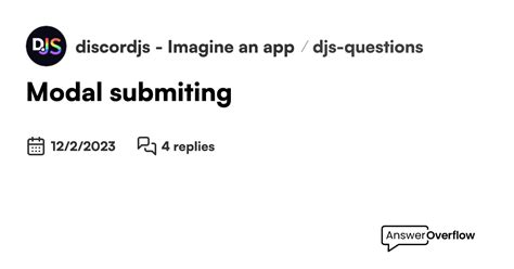 modal submiting discord js imagine an app