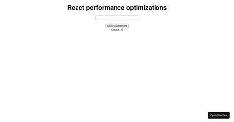 React Performance Eg 1 Codesandbox React Performance Eg 1 Codesandbox