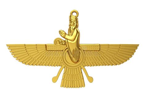 Faravahar Symbol Of Zoroastrianism Stock Vector Illustration Of Holy