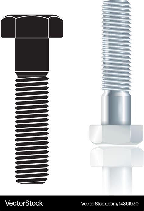 Screw Bolt Royalty Free Vector Image Vectorstock