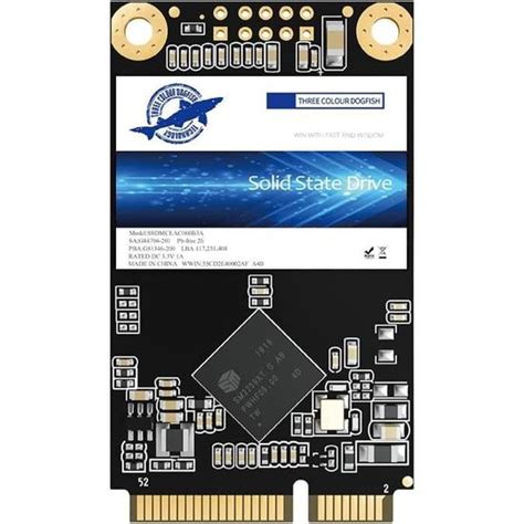 Dogfish Msata Internal Solid State Drive Mini Sata Ssd Disk 512go