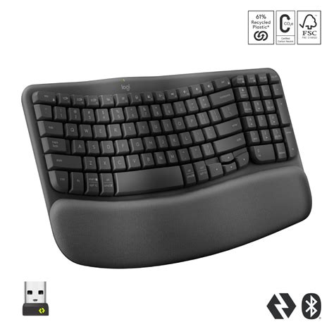 Jual Logitech Wave Keys Keyboard Ergonomis Wireless Bluetooth Dan Multi Os Windows Mac With