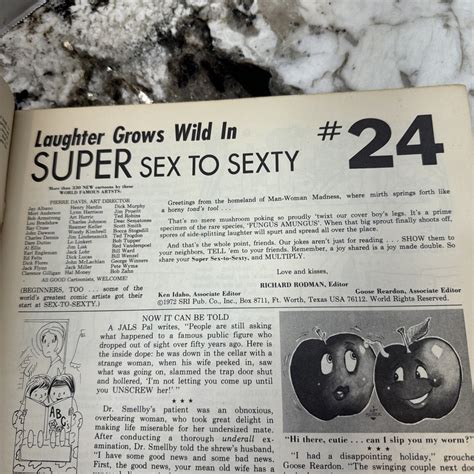 Vintage Pierre Davis Super Sex To Sexty 24 Adult Humor Comic 1972 Ebay