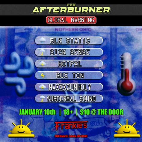 Afterburner Records Presents Global Warning Frankies