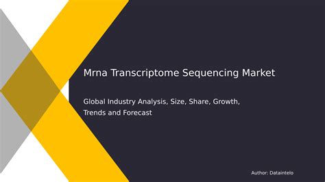 Mrna Transcriptome Sequencing Market Report Global Forecast From 2025