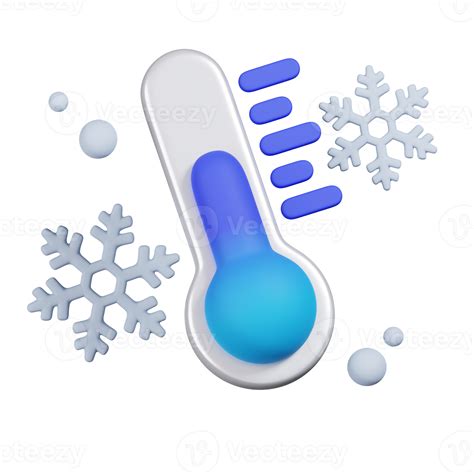 Cold Weather Thermometer Isolated 3d Render Of Winter Icon 16595897 Png