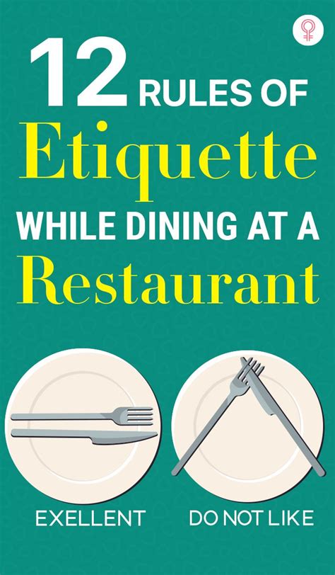 French Dining Etiquette Rules