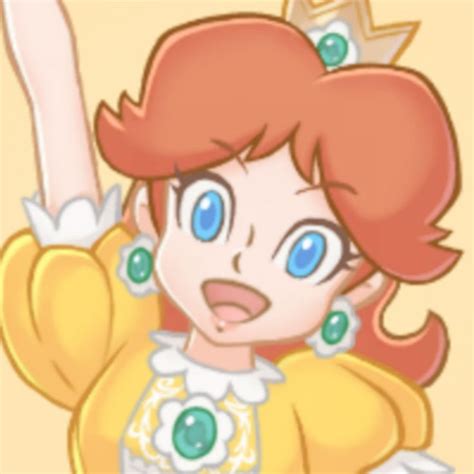 Princess Daisy Icon Princess Daisy Luigi And Daisy Super Mario Art