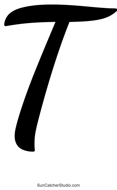 Cursive Letter T Stencil Stencils Hobbycraft