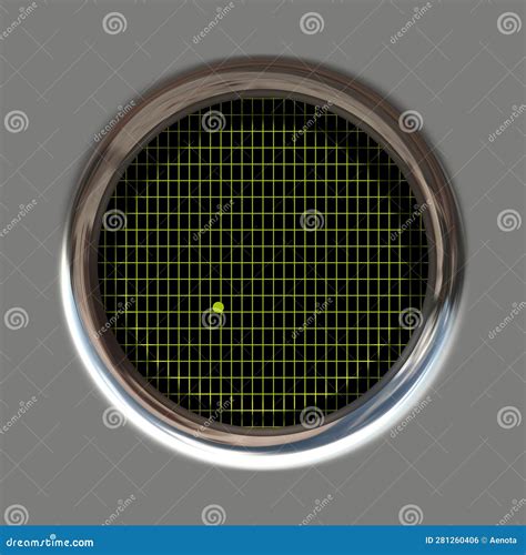 Round Sciential Oscilloscope Screen Stock Illustration Illustration Of Scientific Pulse