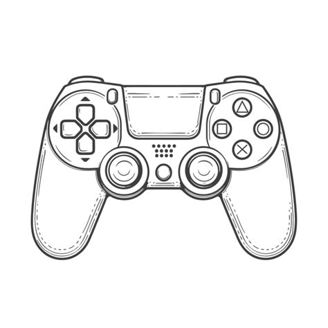 Ps4 Controller Sketch Lines