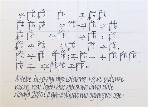 Inventing Ńdébé An Indigenous Script For The Igbo Language Open Country Mag