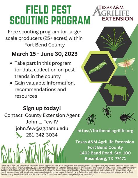 Field Pest Scouting Program Fort Bend