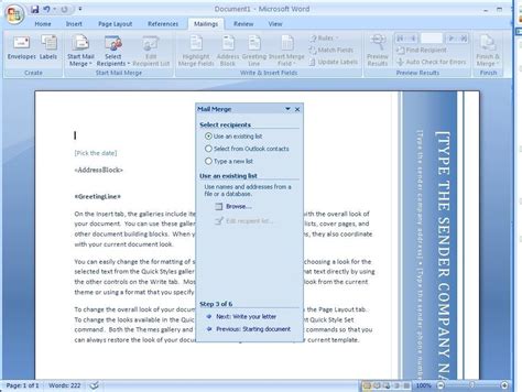 How Do I Use Mail Merge In Word 2007 TechRepublic