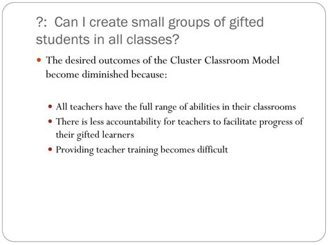 Ppt Cluster Classroom Grouping Model Powerpoint Presentation Free