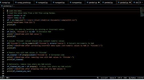 Khushi Nagargoje On Linkedin Python Pandas Datascience Dataanalysis Datacleaning
