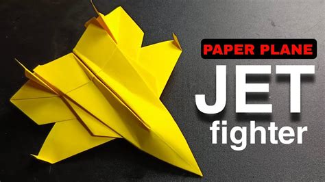 Best Fighter Jet Origami How To Make A Jet Fighter Paper Airplane
