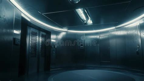 Futuristic Sci Fi Laboratory Interior With High Tech Design Stock Video