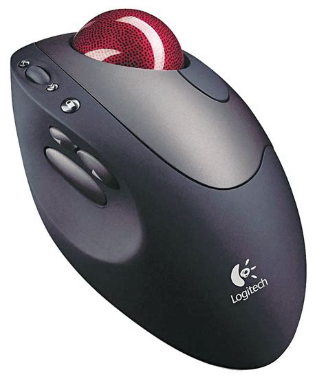 Logitech Wireless Trackball Mouse Optical Black Usb Ps2 6pkp7