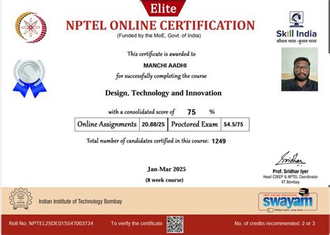 Designthinking Innovation Technology Nptel Iitmadras Upskilling