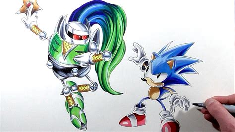 Drawing Sonic And Hard Boiled Heavy Ninja Sonic Mania Youtube